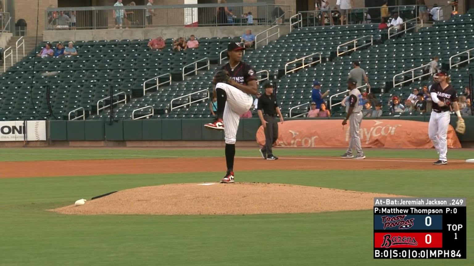 Matthew Thompson strikes out the side in the 1st | 07/01/2023 | MLB.com