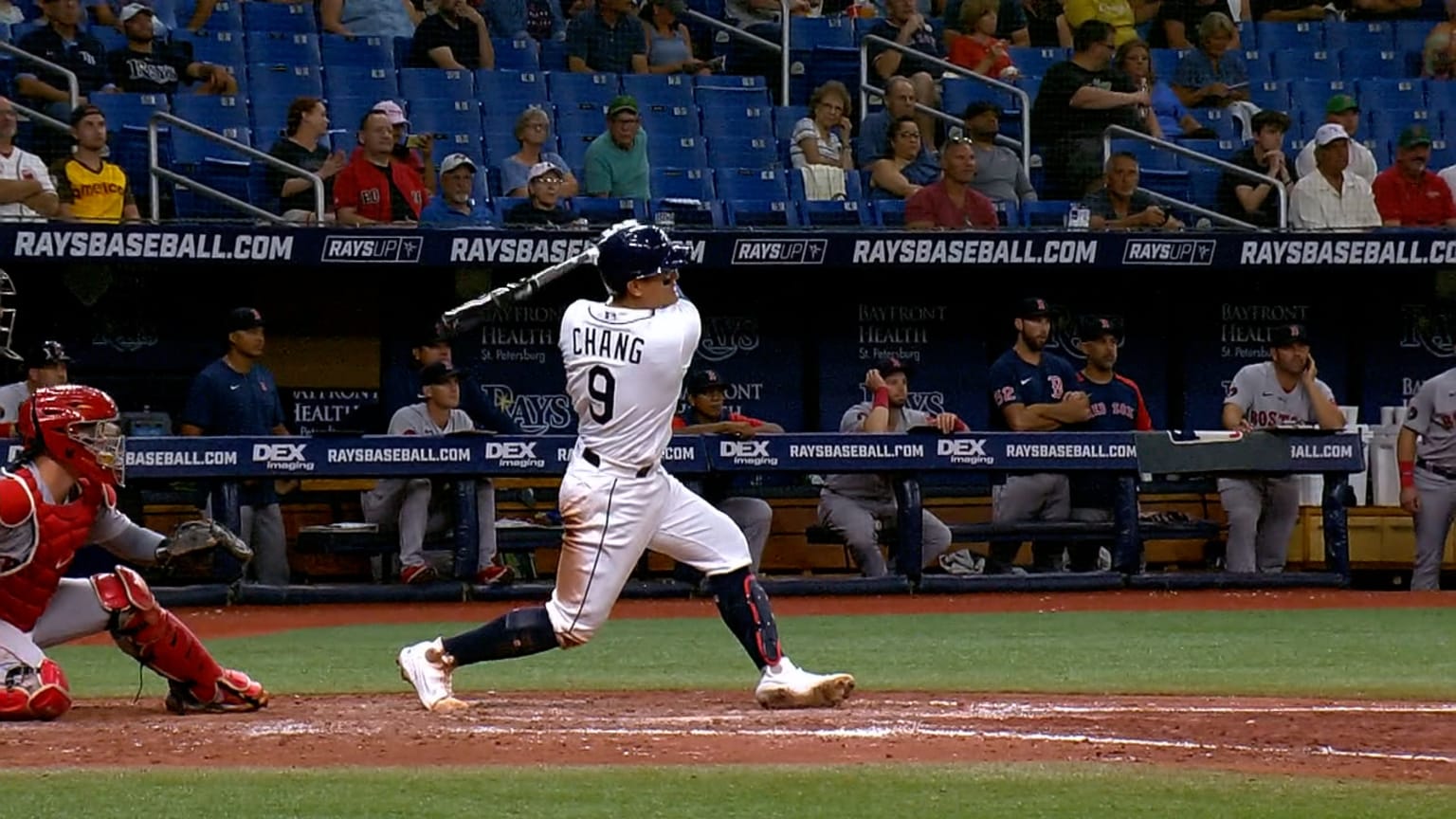 Yu Chang ropes a solo home run to deep left field | 09/06/2022 | Tampa ...
