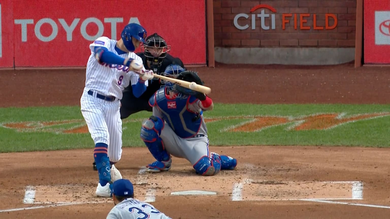 Brandon Nimmo lines a ground-rule double to center | 08/30/2023 | New ...