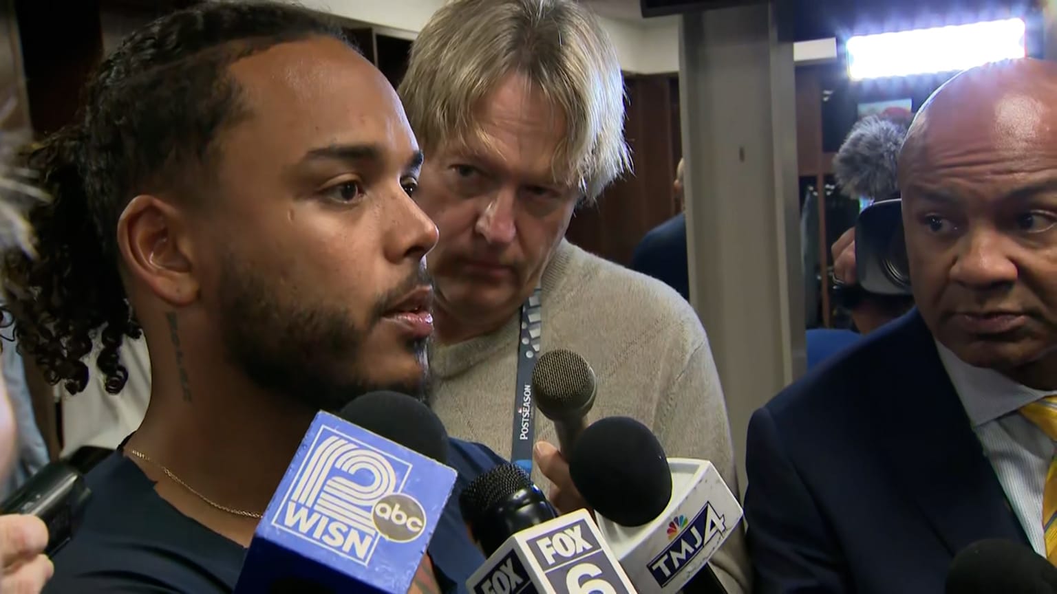 Freddy Peralta sobre su apertura en el Juego 4 | 09/10/2025 | Lasmayores.com