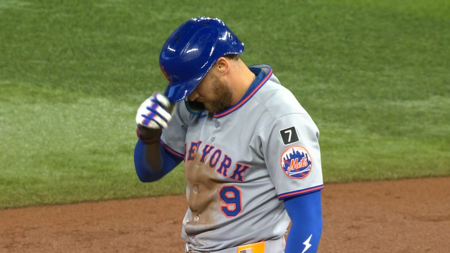 Brandon Nimmo swipes second base | 09/27/2025 | New York Mets