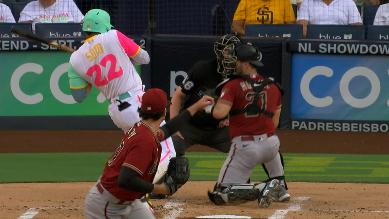 Juan Soto's hit-by-pitch call overturned after review | 09/07/2022 ...