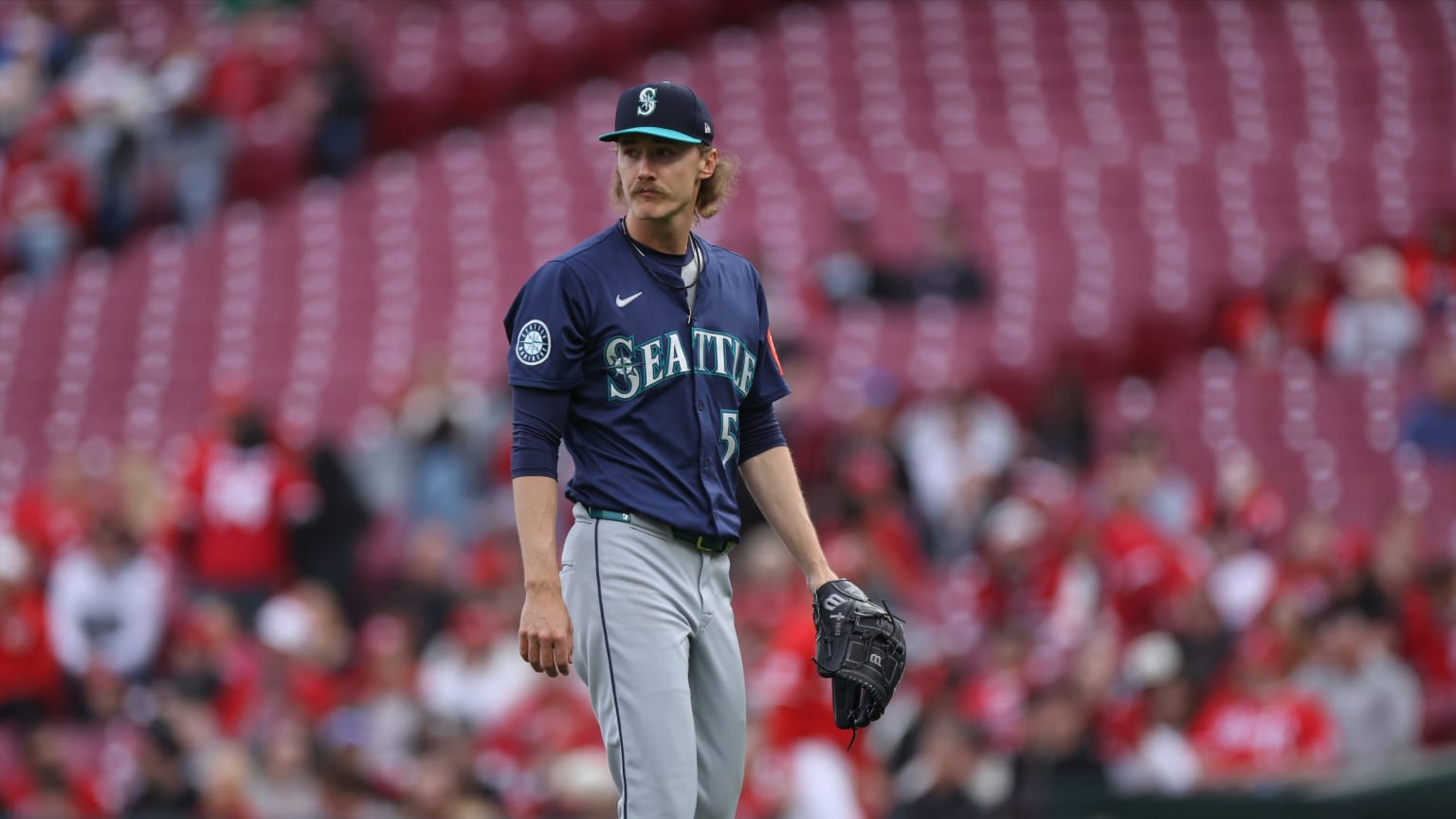 Bryce Miller K's TJ Friedl | 04/16/2025 | Seattle Mariners