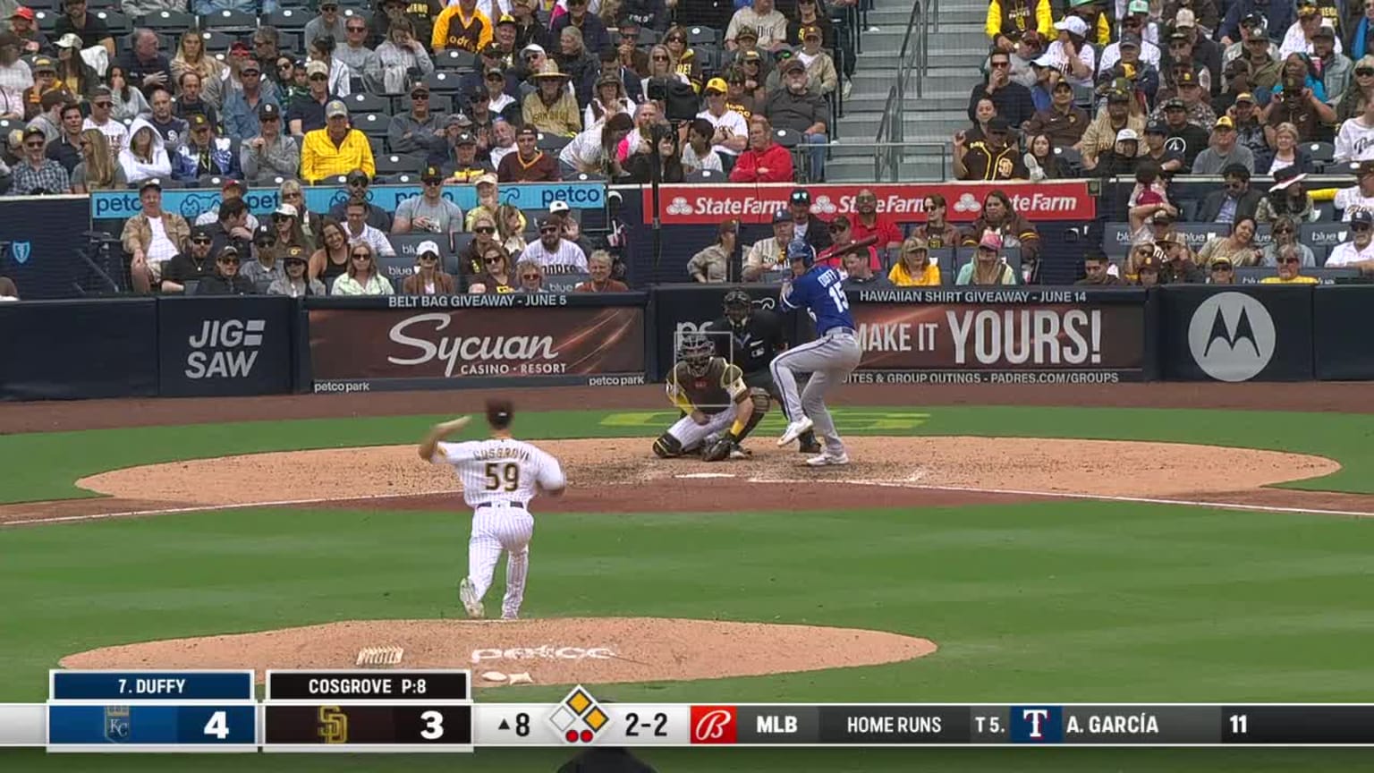 Matt Duffy strikes out swinging. | 05/17/2023 | San Diego Padres Matt Duffy strikes out swinging. | 05/17/2023 | San Diego Padres