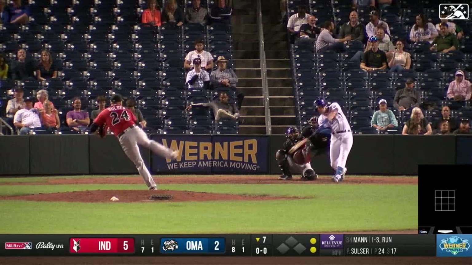 Devin Mann clubs a solo home run to left field | 09/14/2023 | Kansas ...