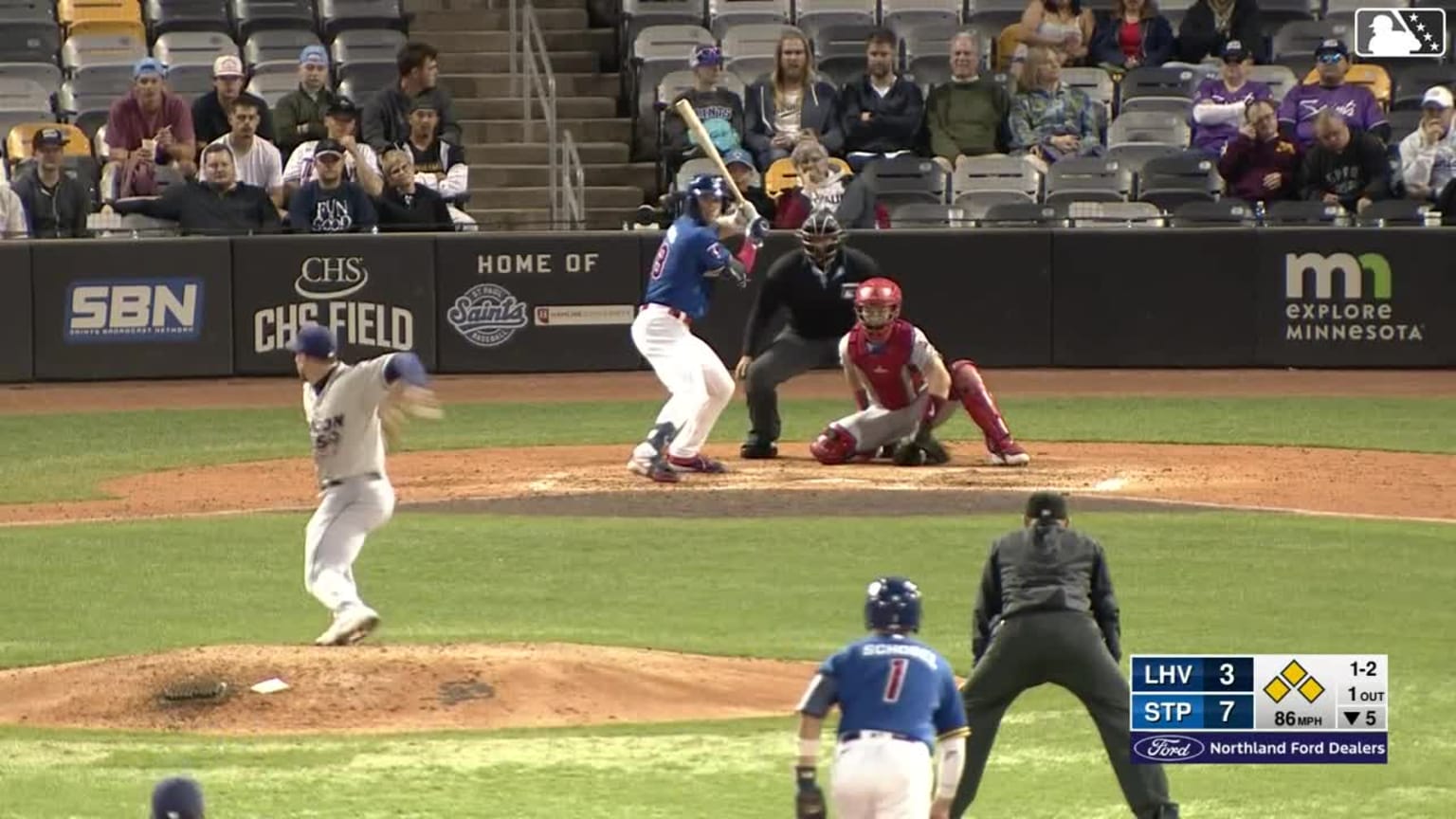 Walker Jenkins grounds out softly, catcher Caleb Ricketts to first ...