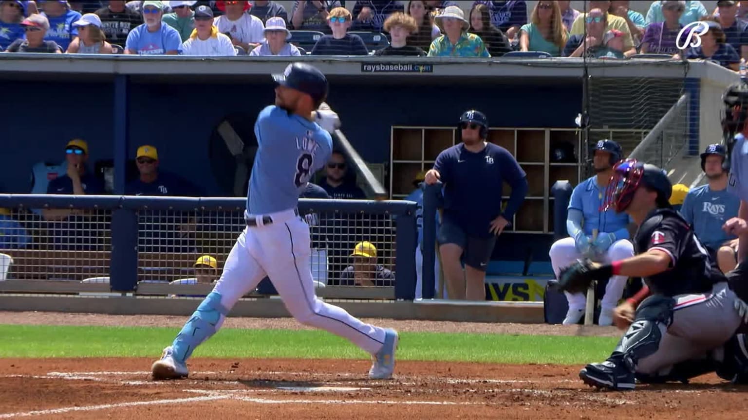 Brandon Lowe launches solo homer to center in the 1st | 03/13/2024 ...