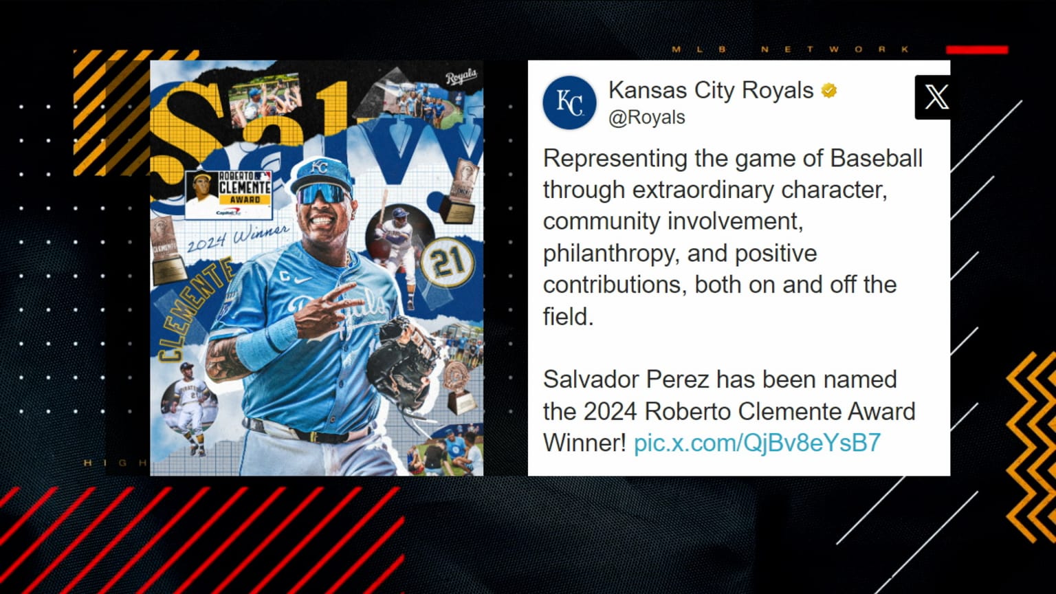 High Heat on Salvador Perez winning Clemente Award | 10/28/2024 | New ...