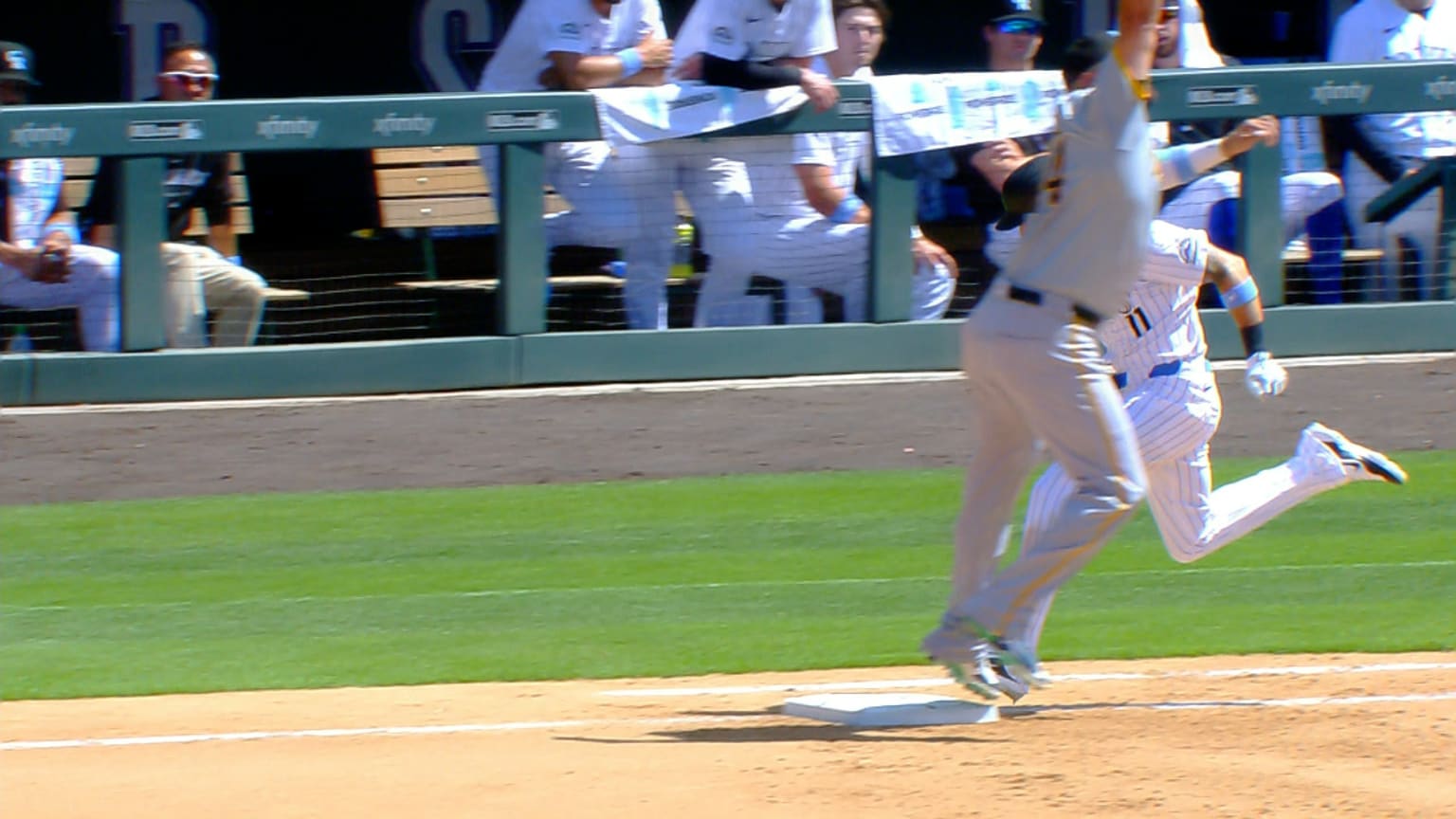 Jake Cave is safe at first base after a review | 06/16/2024 | New York Mets