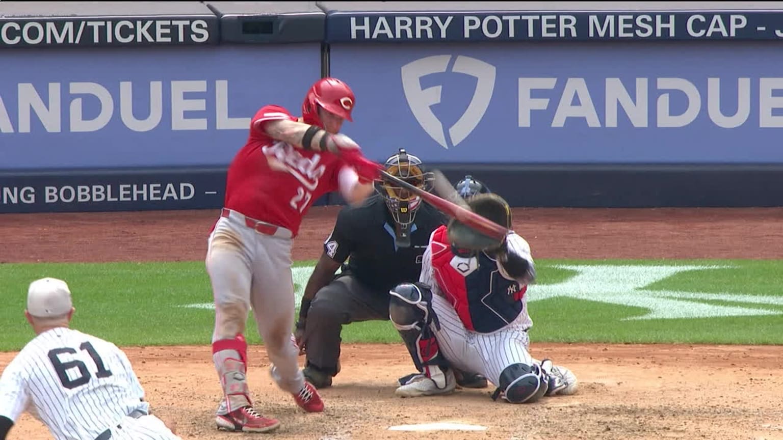 Fraley barre las bases con triple en el 7mo | 04/07/2024 | Los Reds de ...