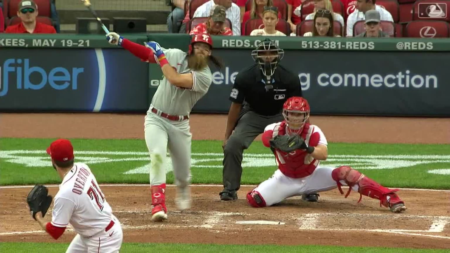 Brandon Marsh laces an RBI triple in the 3rd inning | 04/14/2023 ...