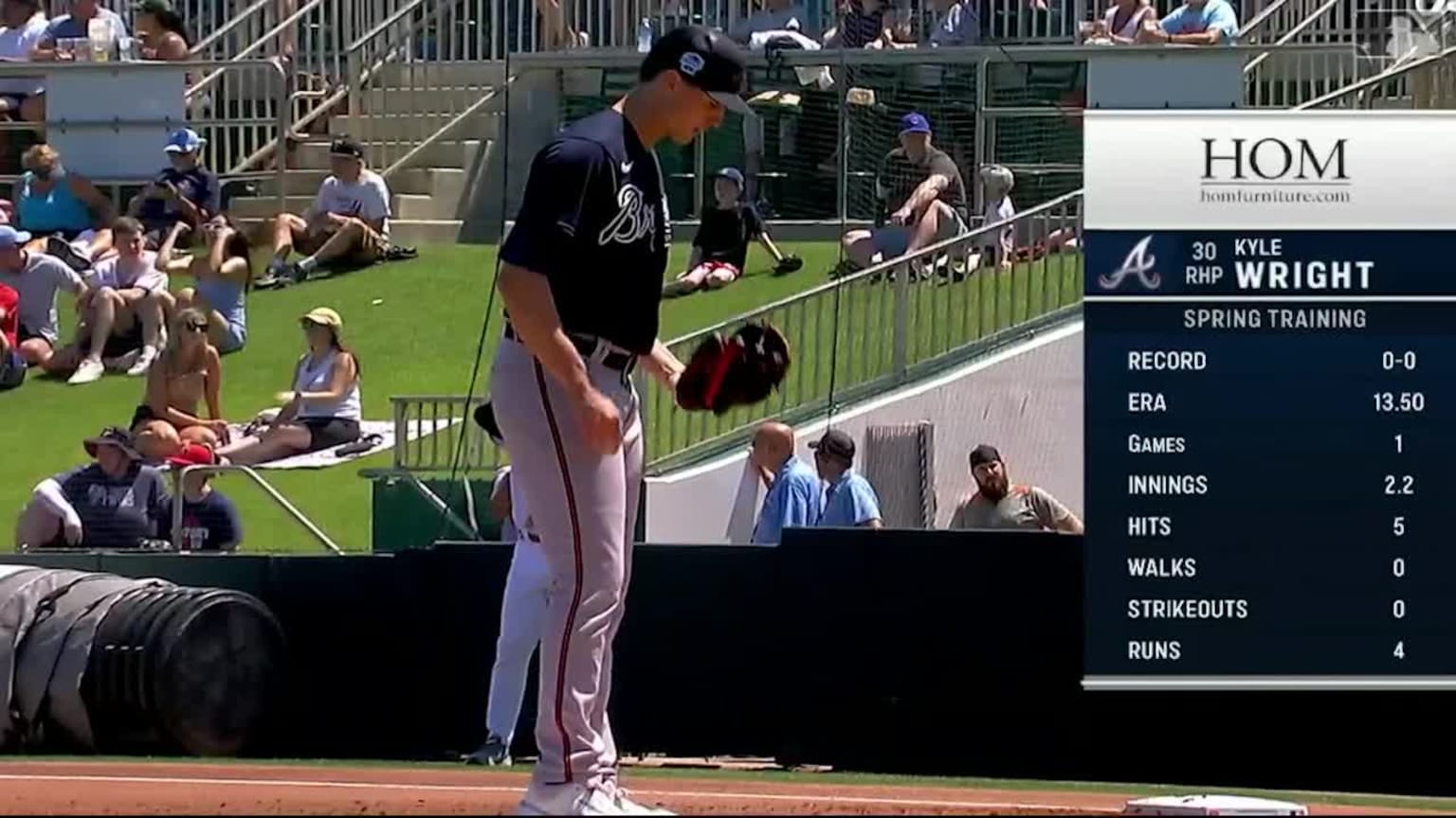 Kyle Wright strikes out four batters over four frames | 03/25/2023 | Atlanta Braves
