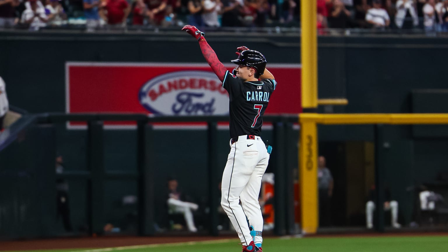 Corbin Carroll's solo home run (25) | 08/09/2025 | Arizona Diamondbacks