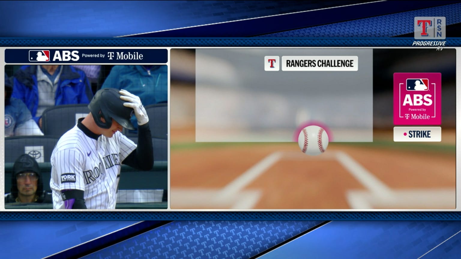 Ball 1 overturned after ABS challenge | 05/19/2026 | Texas Rangers