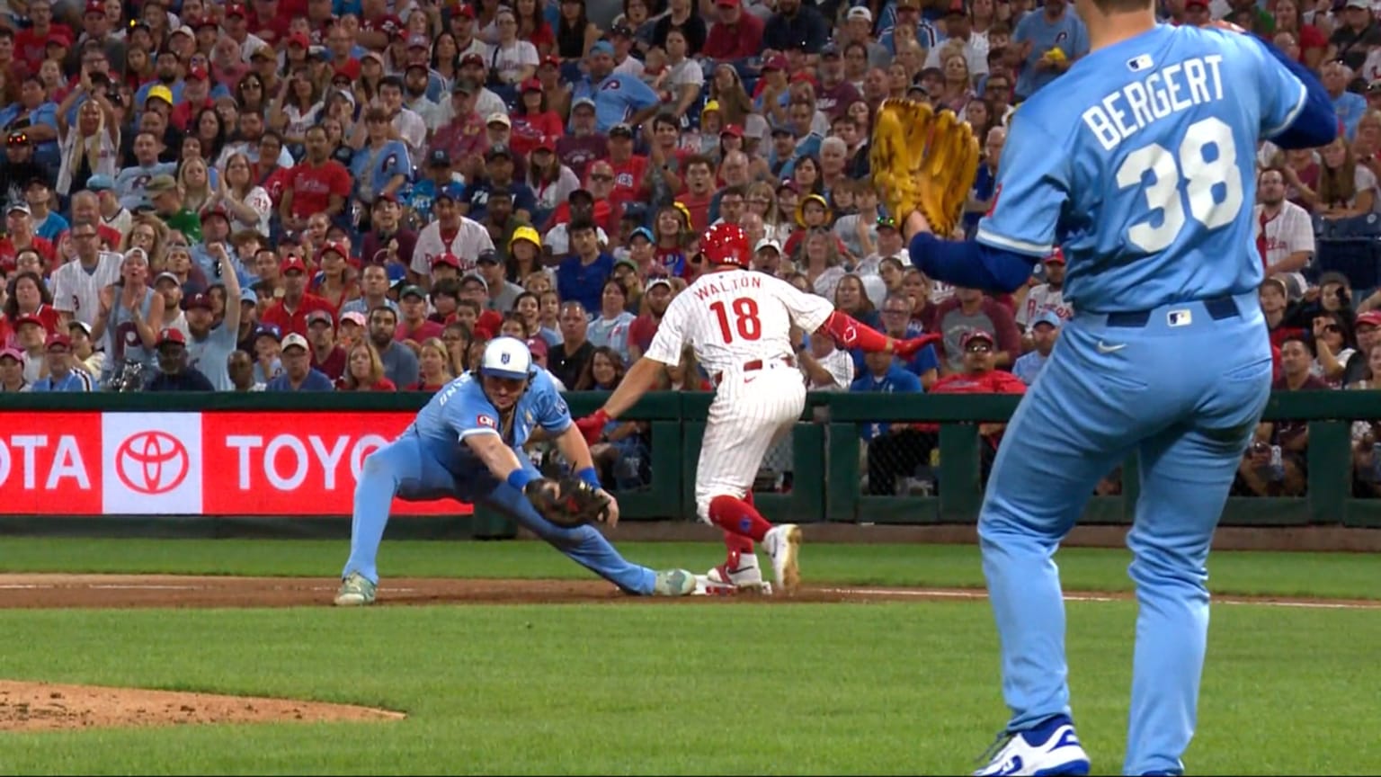 Donovan Walton is out at first after review | 09/13/2025 | Kansas City ...