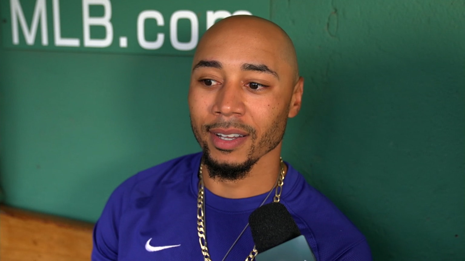 Mookie Betts on returning to play in Fenway Park | 08/25/2023 | Los ...