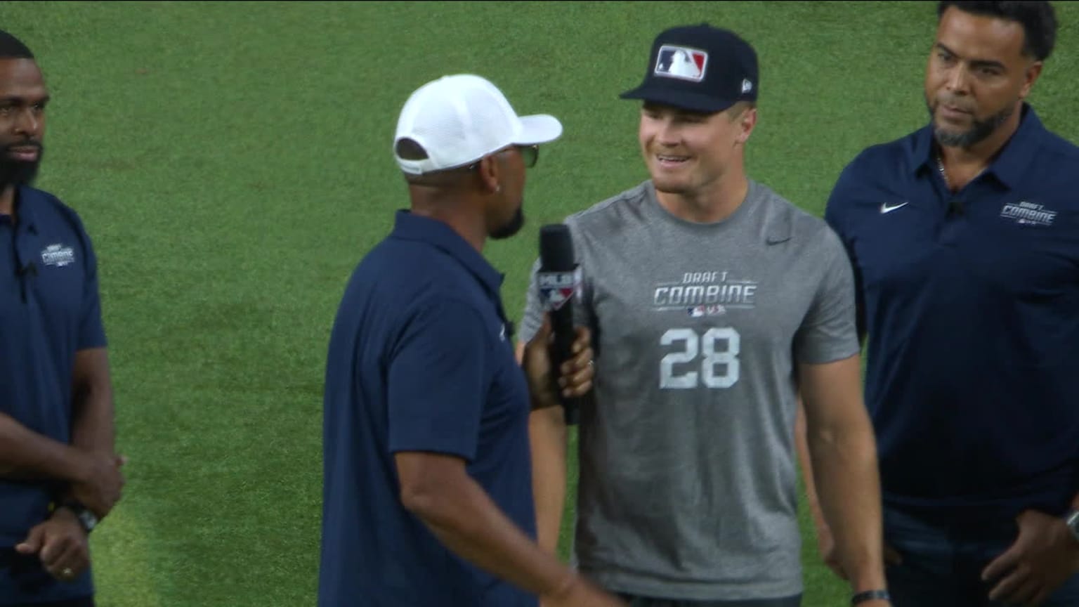 Bryce Boettcher talks football, outfield drills | 06/18/2024 | MLB.com