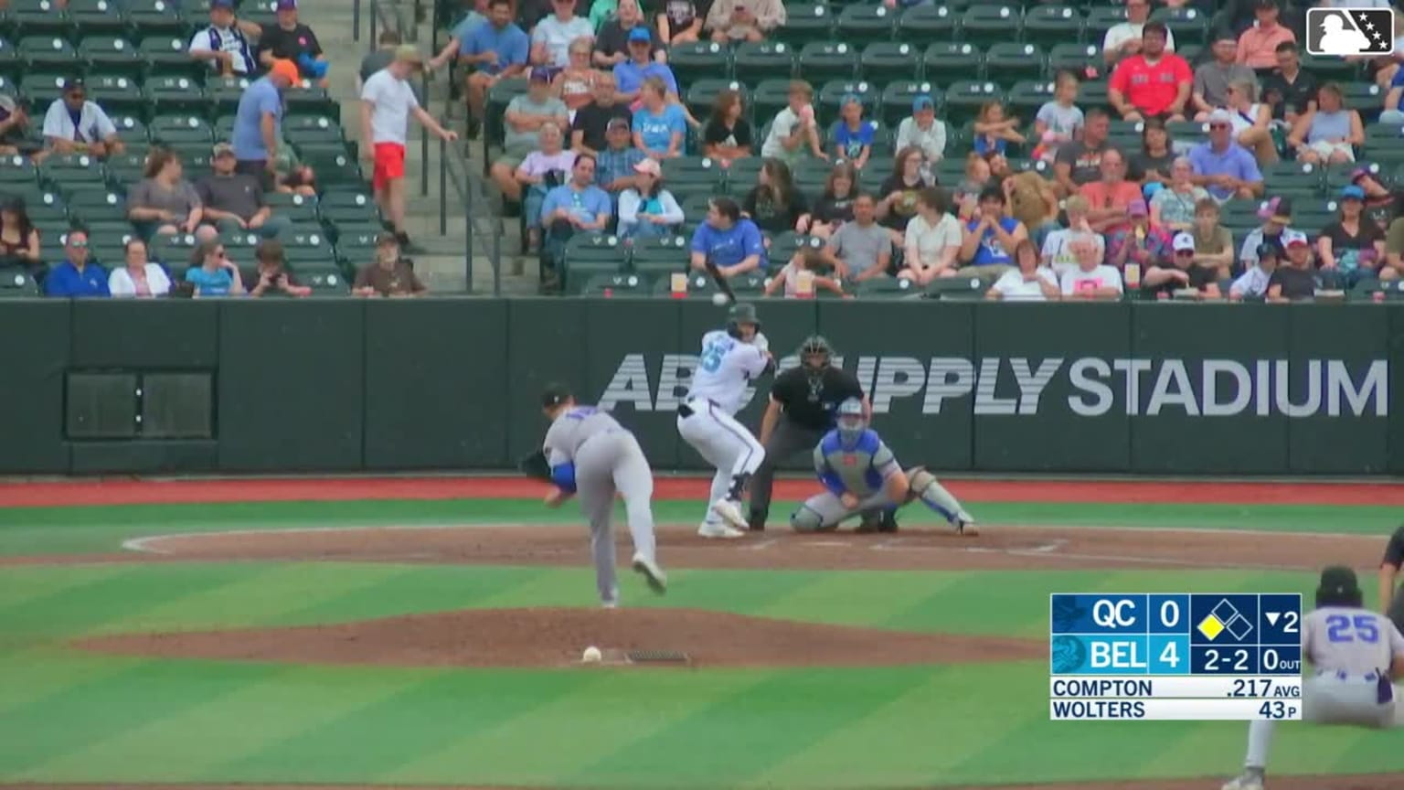 Brandon Compton homers (6) on a fly ball to center field. Dillon Head ...