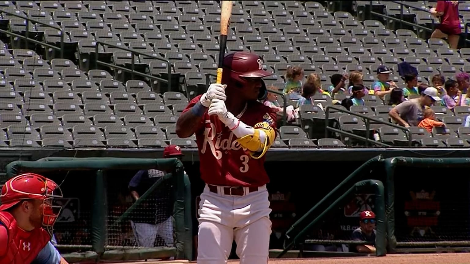 Luisangel Acuña hits two-doubles and a solo homer | 06/20/2023 | Texas ...