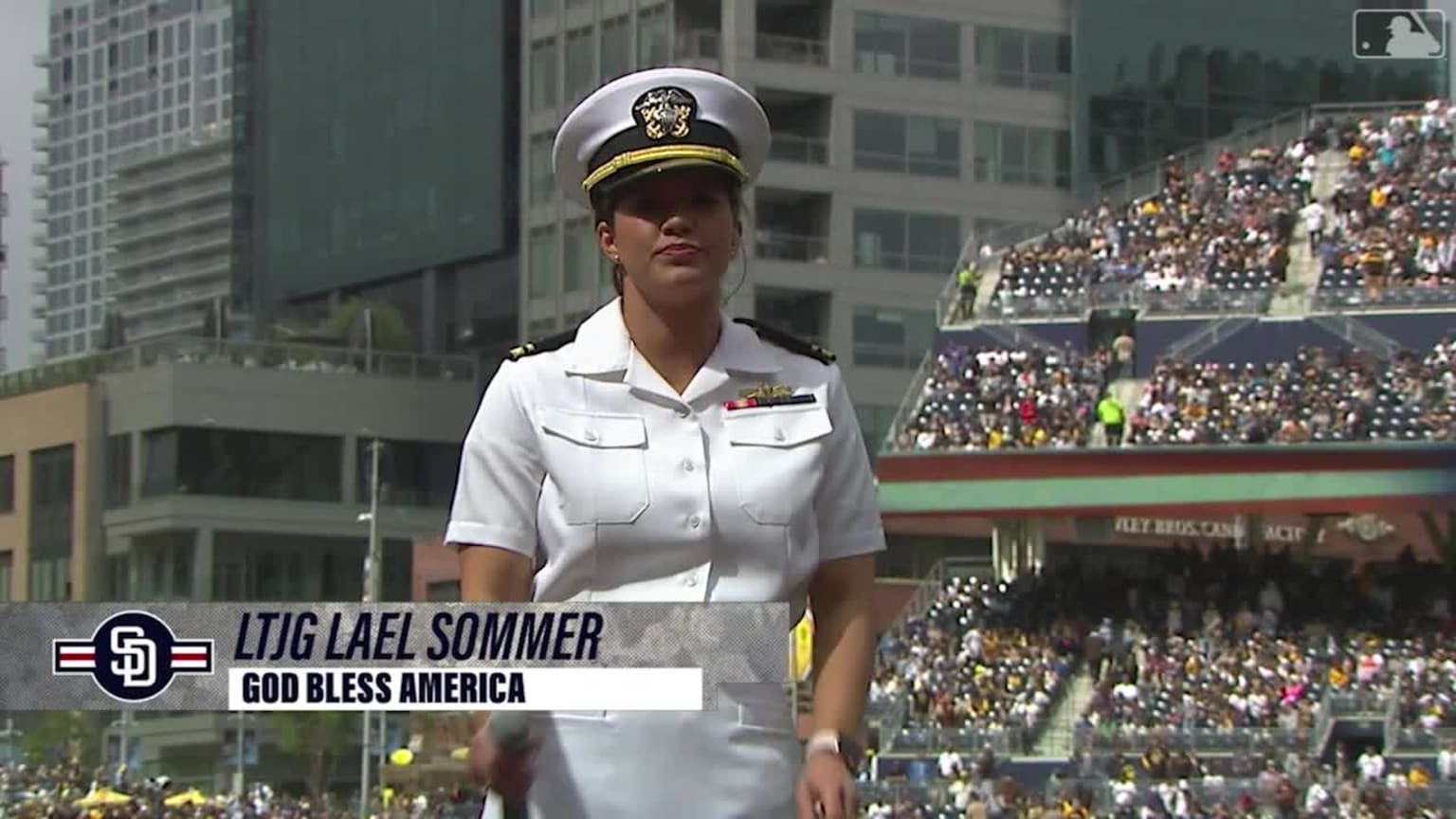 5/8/22: God Bless America sung by LTJG Lael Sommer | 05/08/2022 | San ...