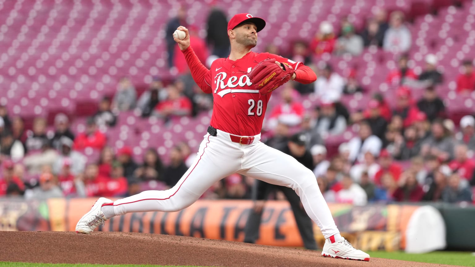 Nick Martinez K's Luke Raley | 04/16/2025 | Cincinnati Reds