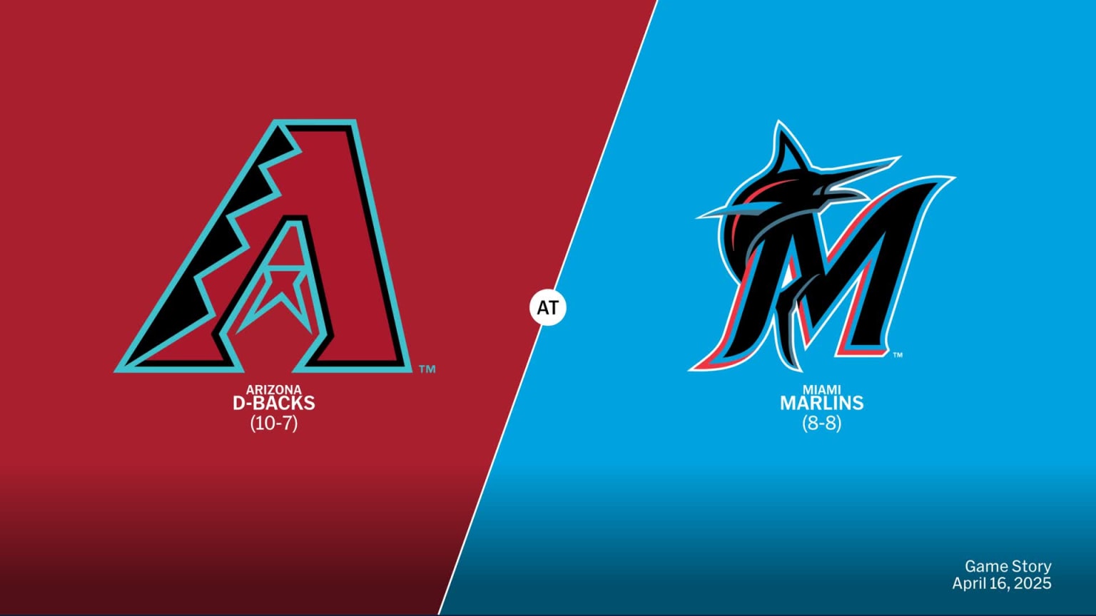 Diamondbacks at Marlins - April 16, 2025: Title Slate | 04/15/2025 ...