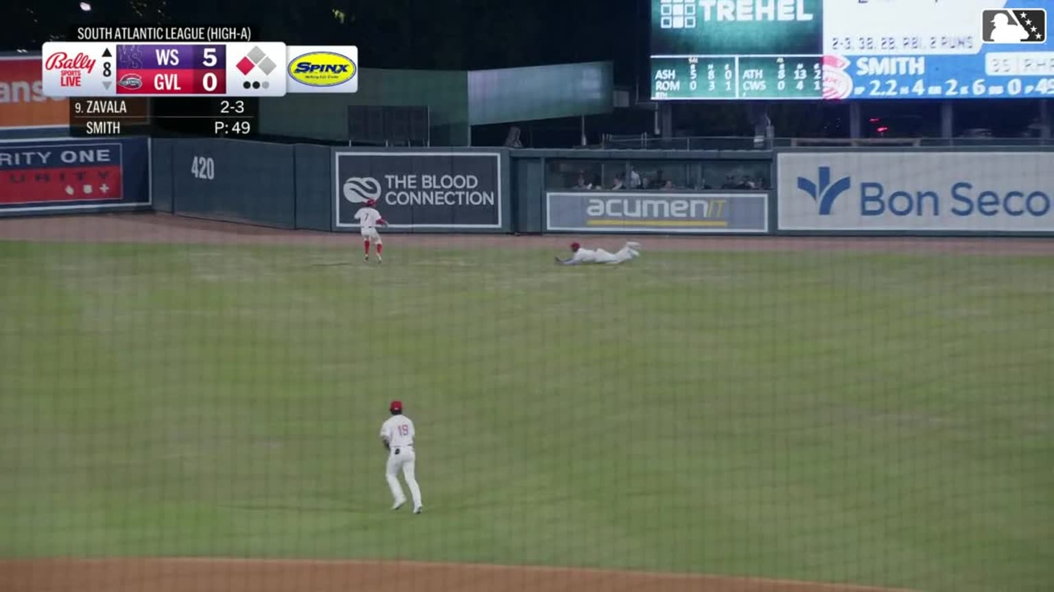 Nelly Taylor's diving catch | 04/18/2025 | Boston Red Sox