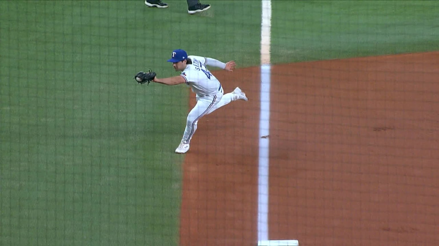 Josh H. Smith gloves grounder, makes long throw | 09/06/2023 | Texas ...
