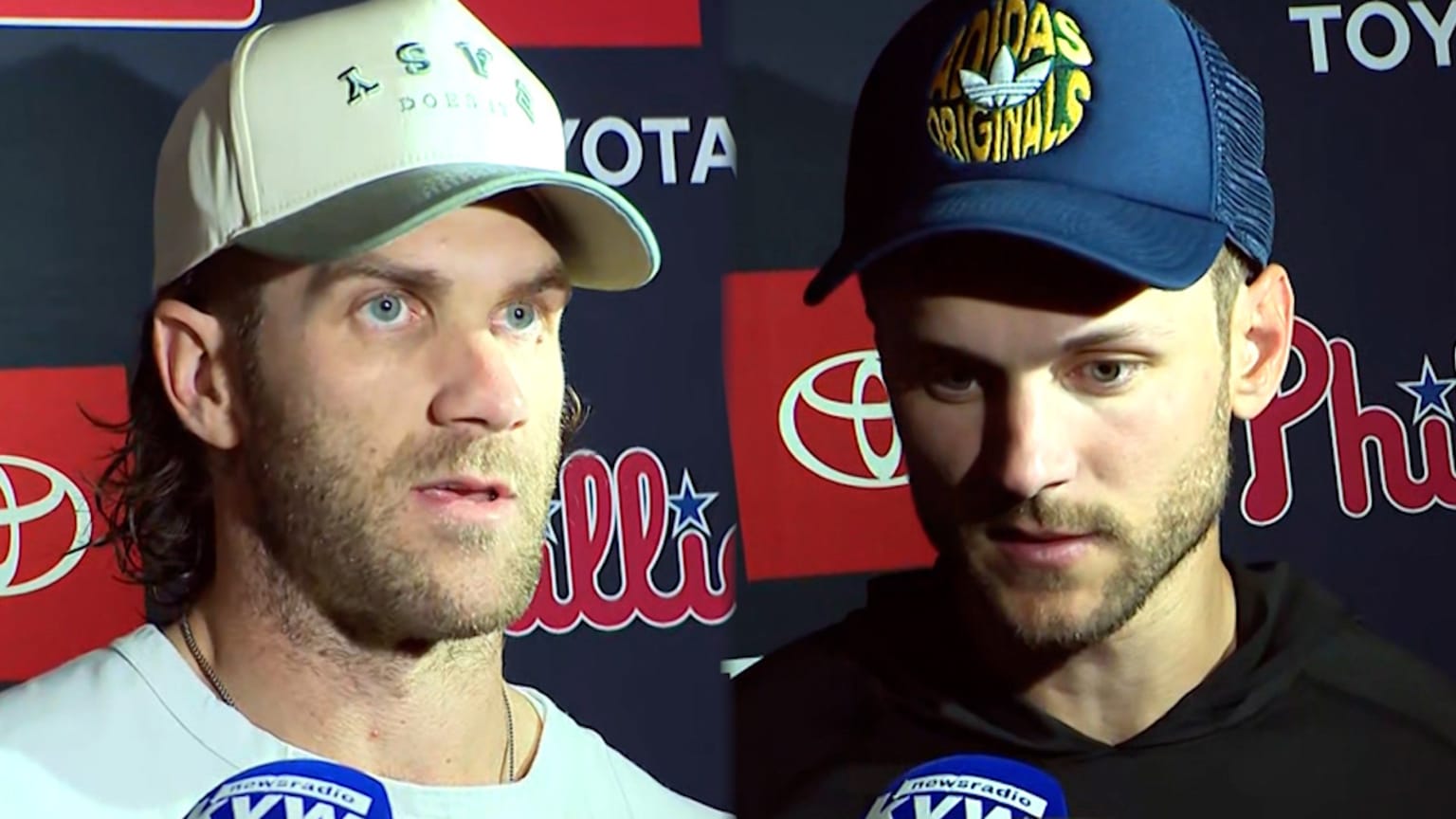 Bryce Harper and Trea Turner discuss 7-6 loss | 09/12/2023 ...