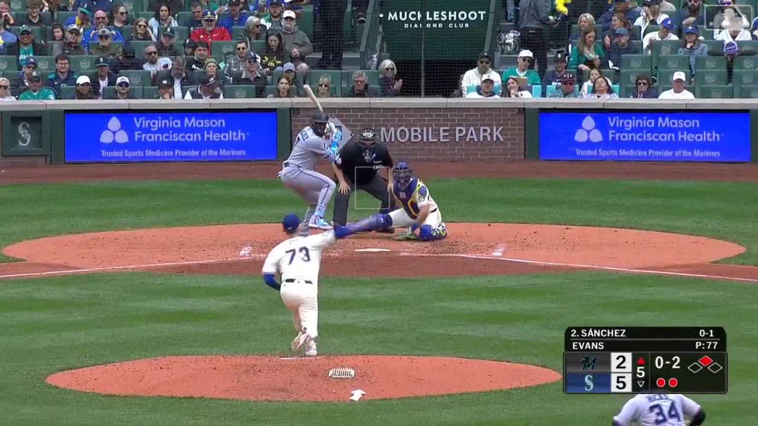 Jesús Sánchez called out on strikes. | 04/27/2025 | MLB.com