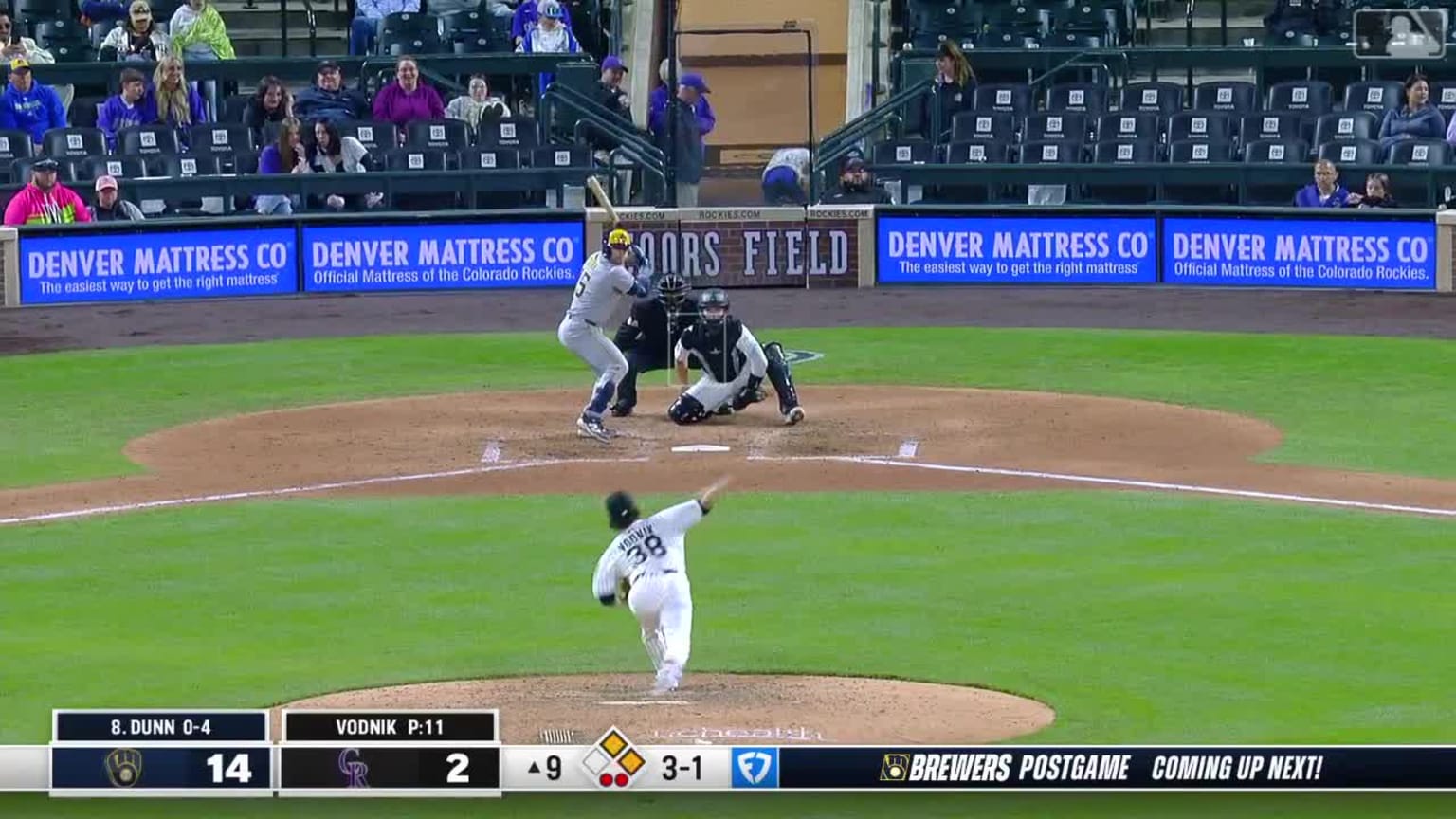 Oliver Dunn's RBI single | 04/09/2025 | Milwaukee Brewers