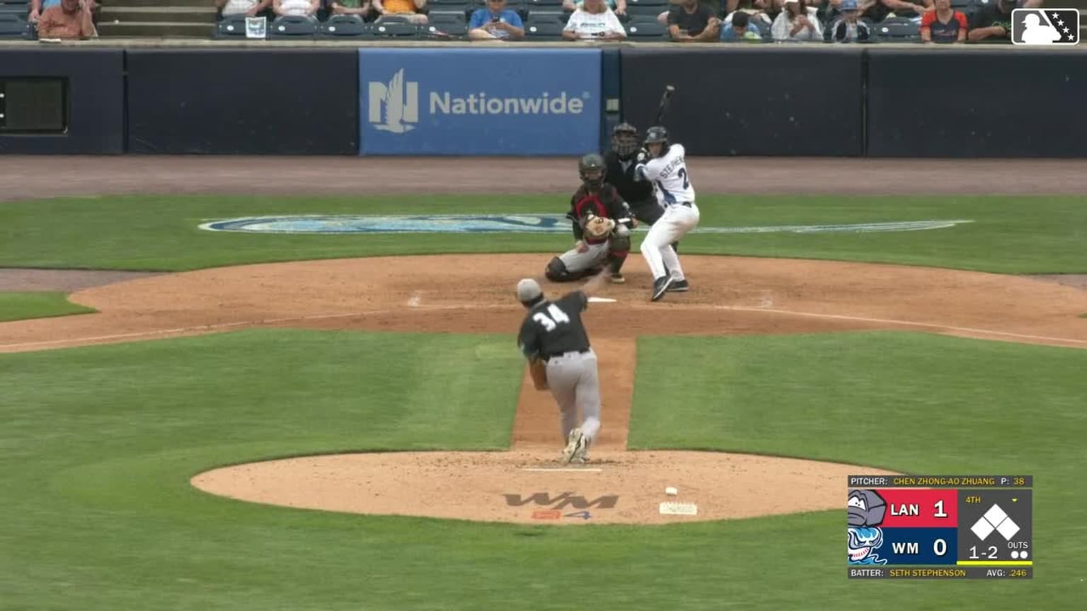 Chen Zhong-Ao Zhuang's third strikeout | 07/24/2024 | Athletics