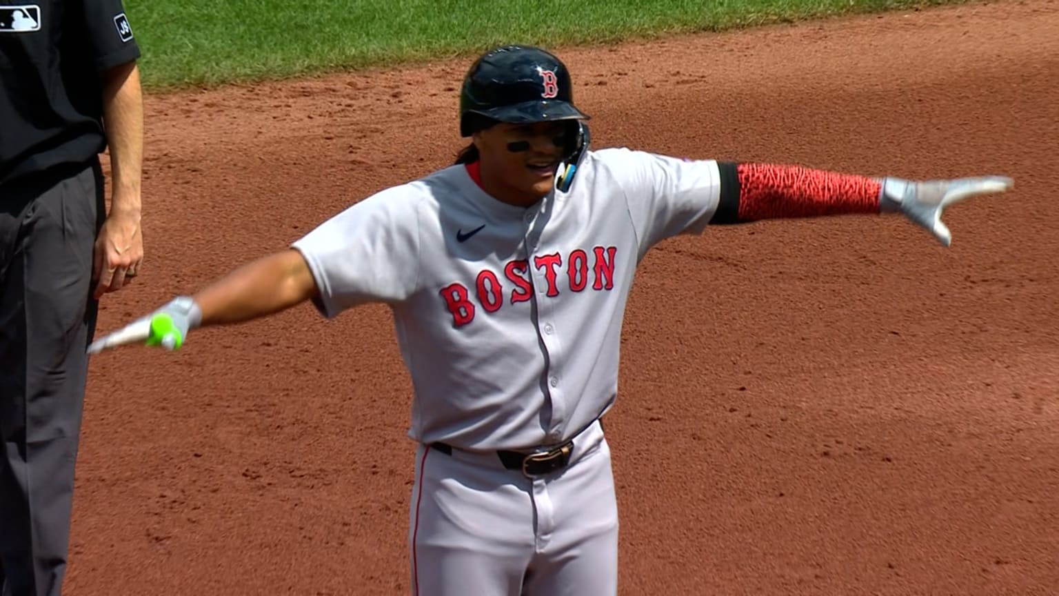 Jhostynxon García pega su 1er hit en MLB | 28/08/2025 | Los Red Sox de Boston