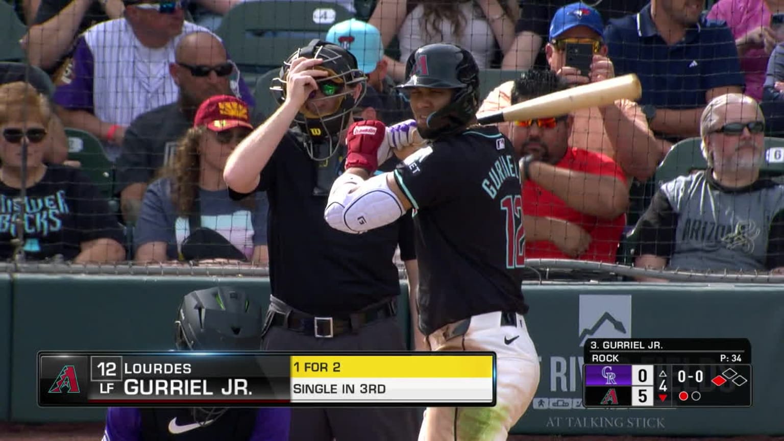 Lourdes Gurriel Jr. lifts a sac fly | 02/24/2024 | Arizona Diamondbacks