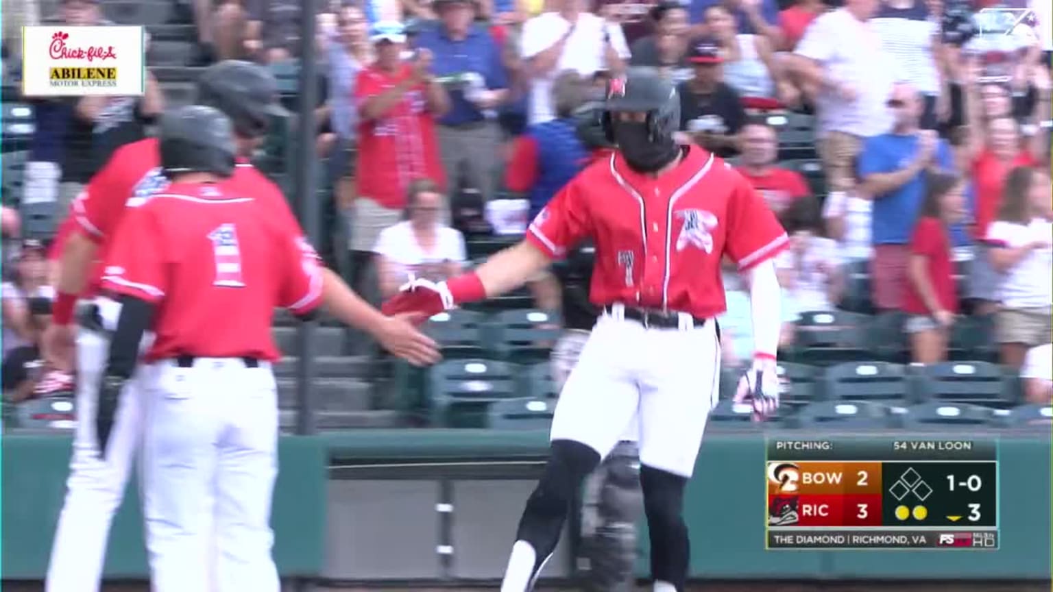Vaun Brown rockets a three-run home run to left field | 07/04/2023 ...
