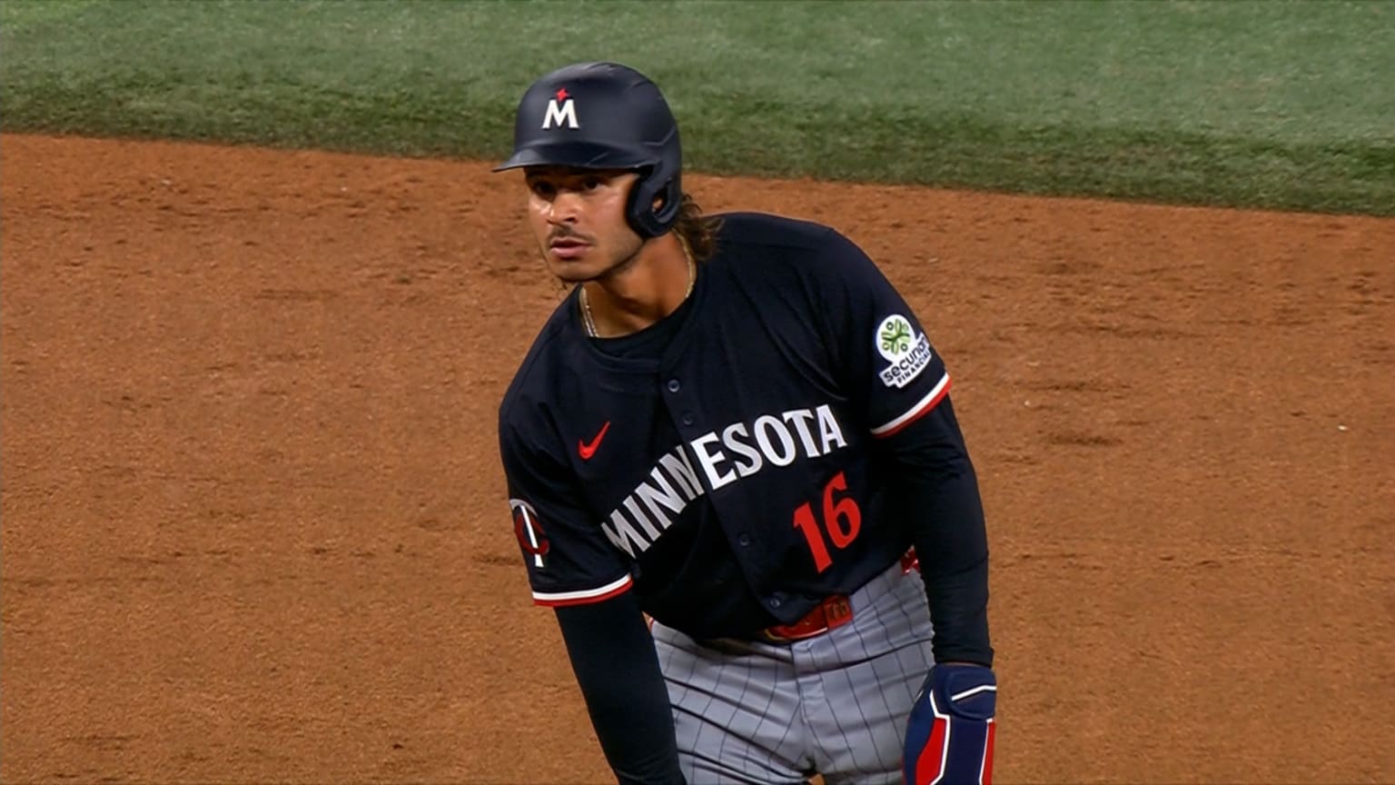 Austin Martin steals second base | 09/23/2025 | Minnesota Twins