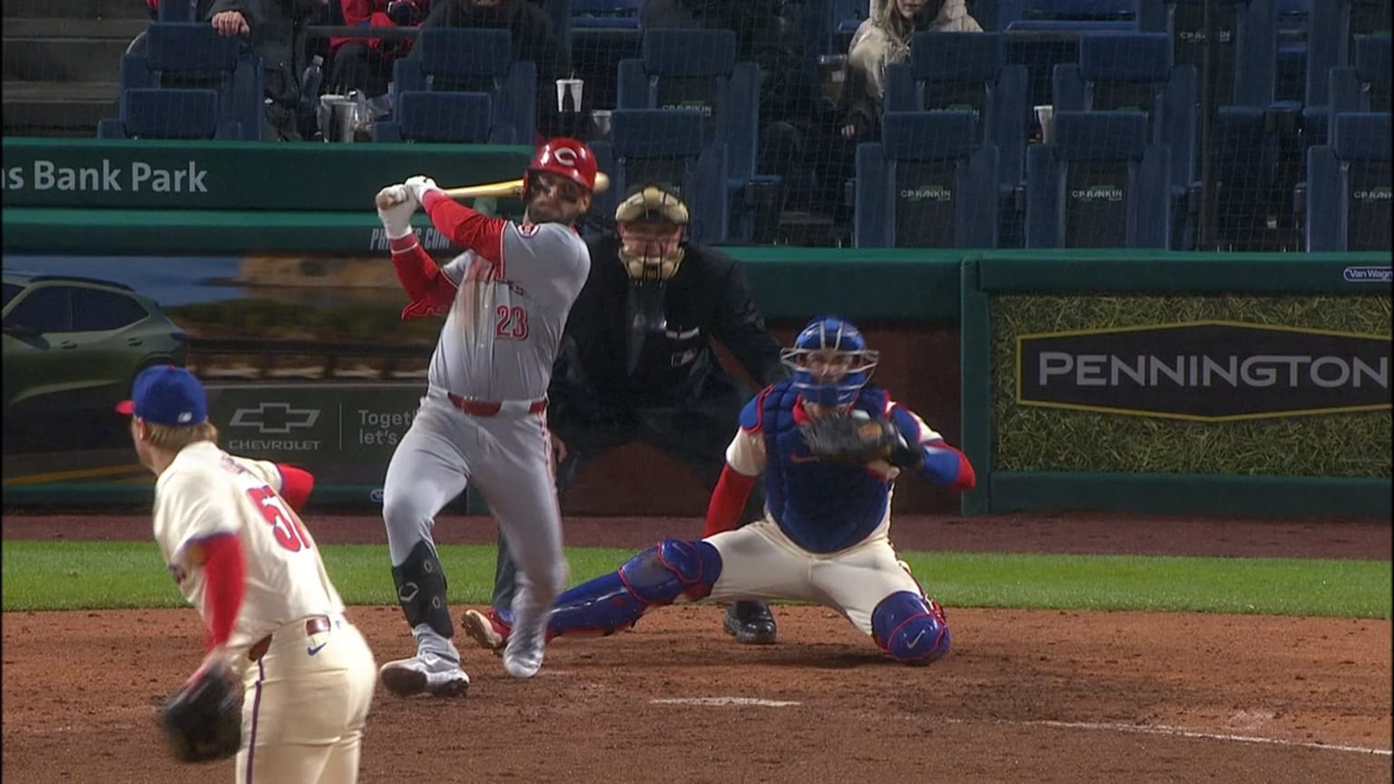 Nick Martini laces an RBI single | 04/03/2024 | Cincinnati Reds