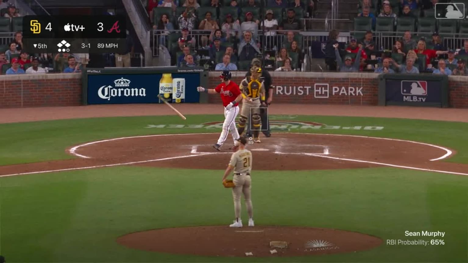 Sean Murphy draws a bases-loaded walk | 04/07/2023 | Atlanta Braves