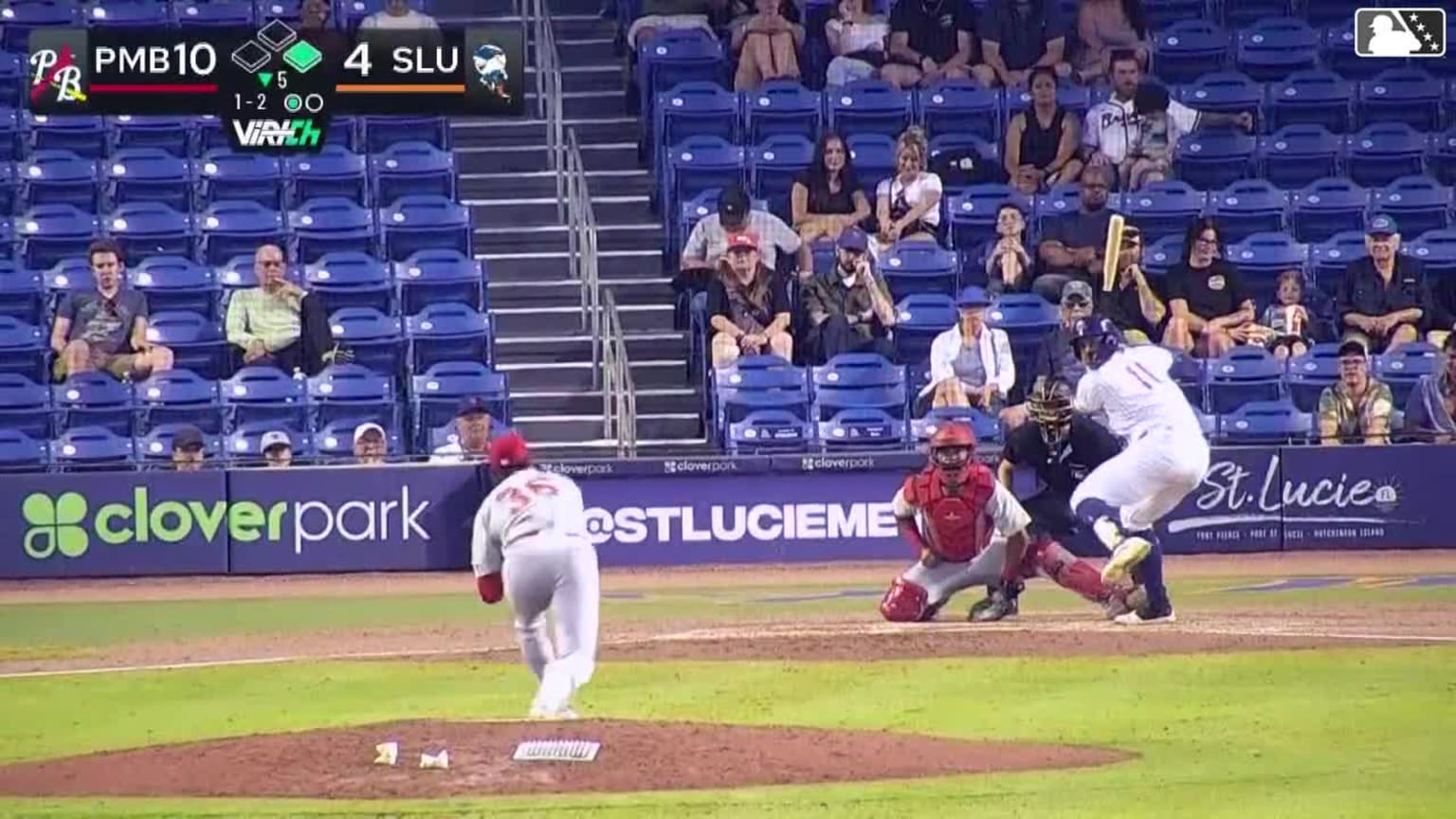 Randy Guzman singles on a soft line drive to center fielder Ryan ...