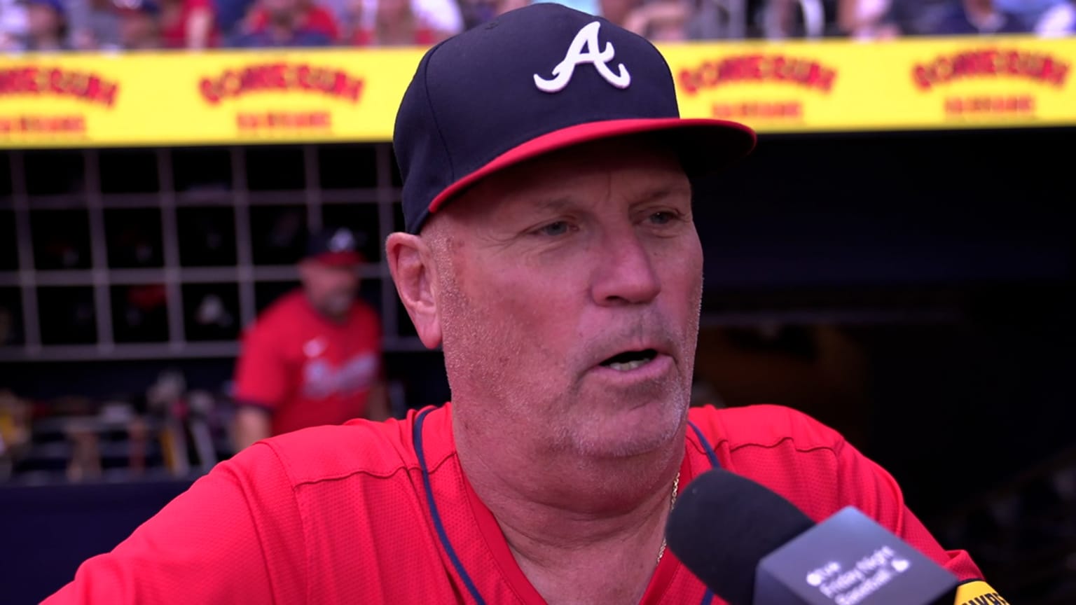 Brian Snitker on Matt Olson's play at the plate, more | 07/05/2024 ...