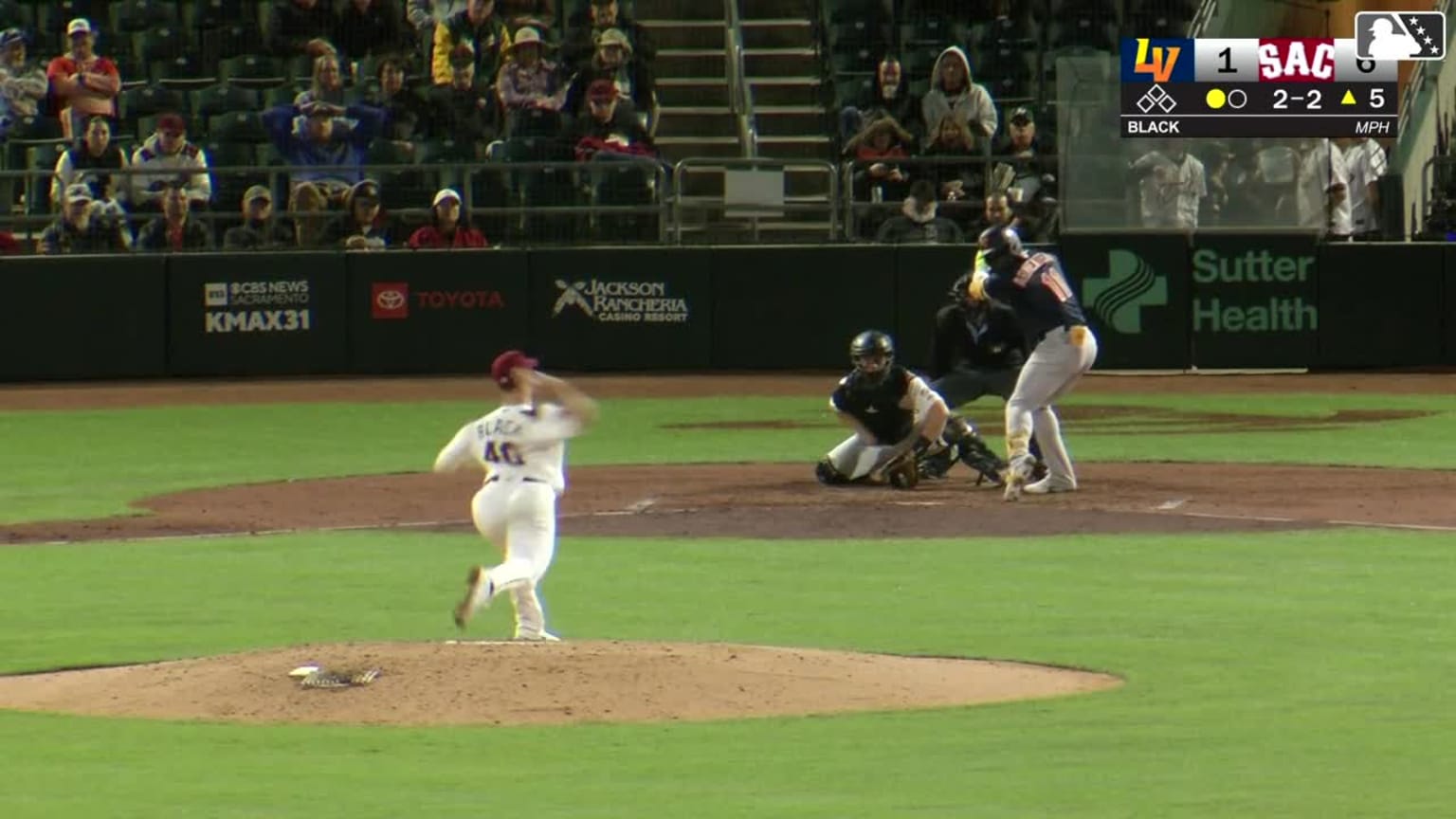 Mason Black collects his fifth and final strikeout | 04/26/2024 | San ...