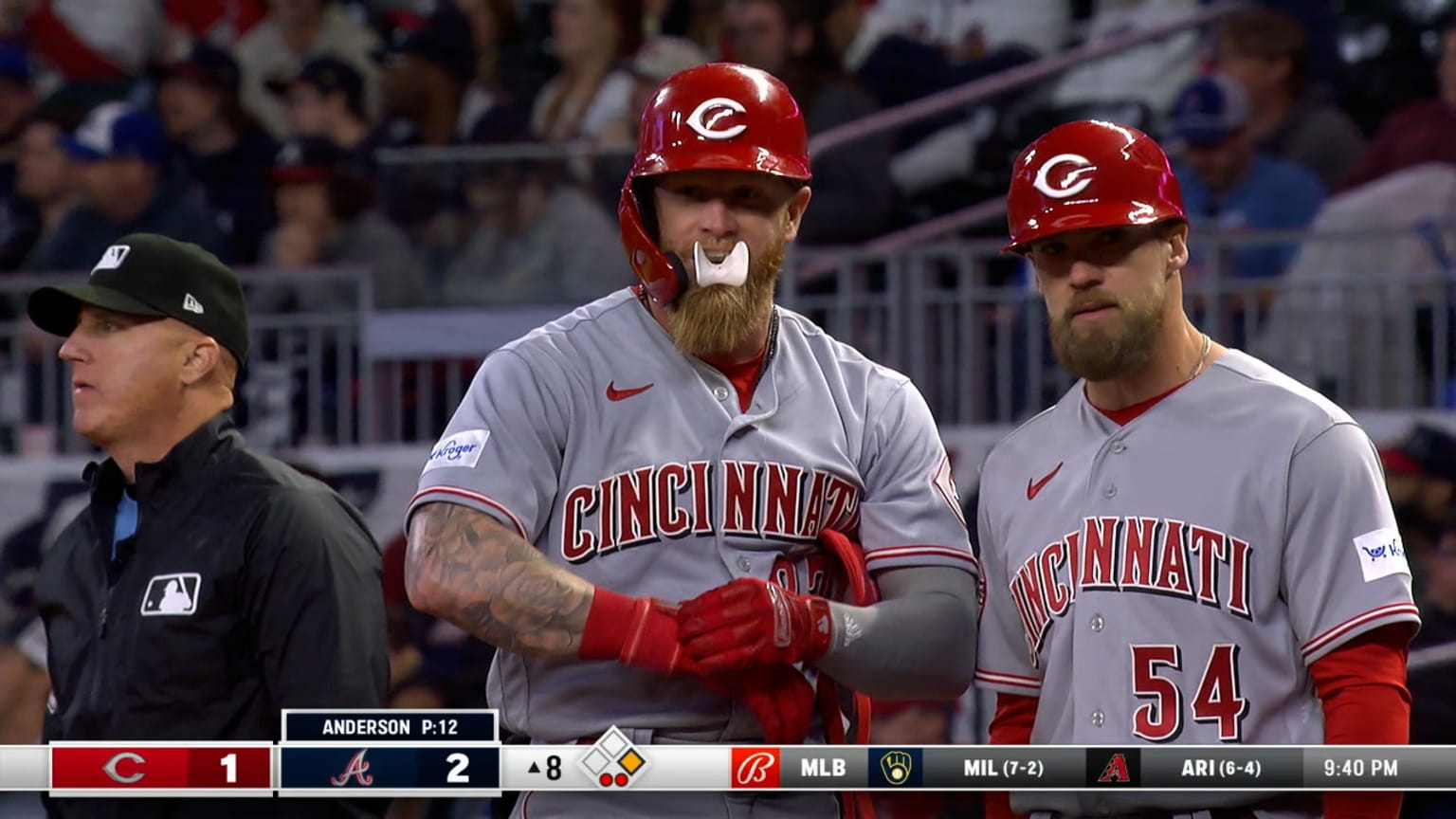 Jake Fraley laces an RBI single to right field | 04/10/2023 ...