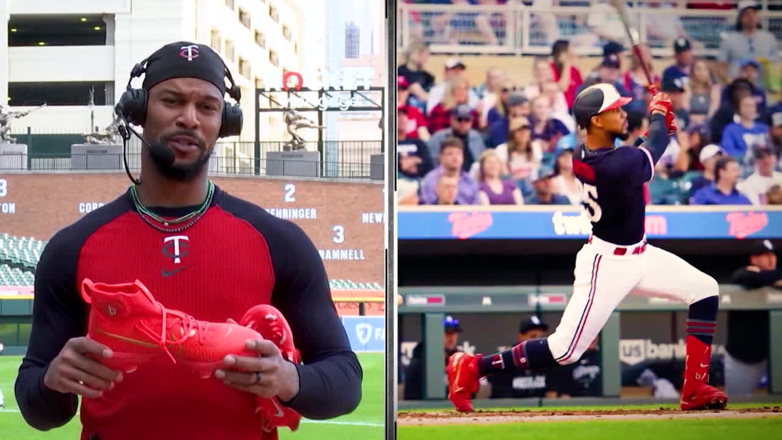 Byron Buxton shows off his fresh cleats on Kickin' It | 07/01/2023 ...