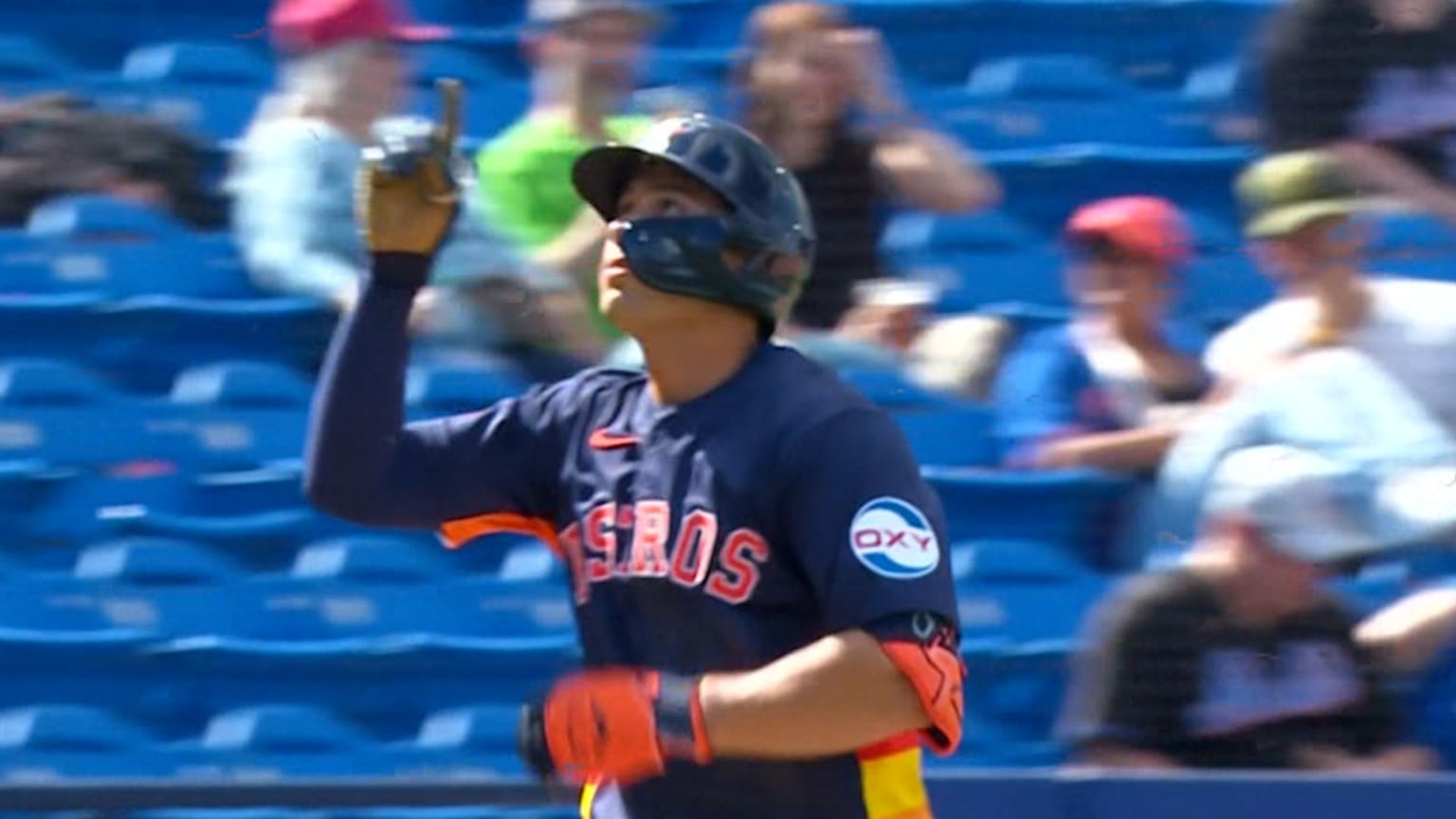 Shay Whitcomb hits a solo home run to left field | 03/23/2024 | Houston ...