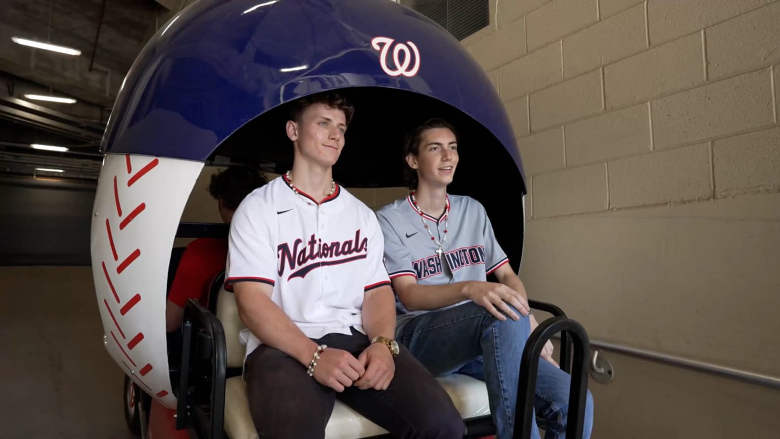 Bat Boys take a ride in Nationals golf cart | 09/25/2024 | Washington ...