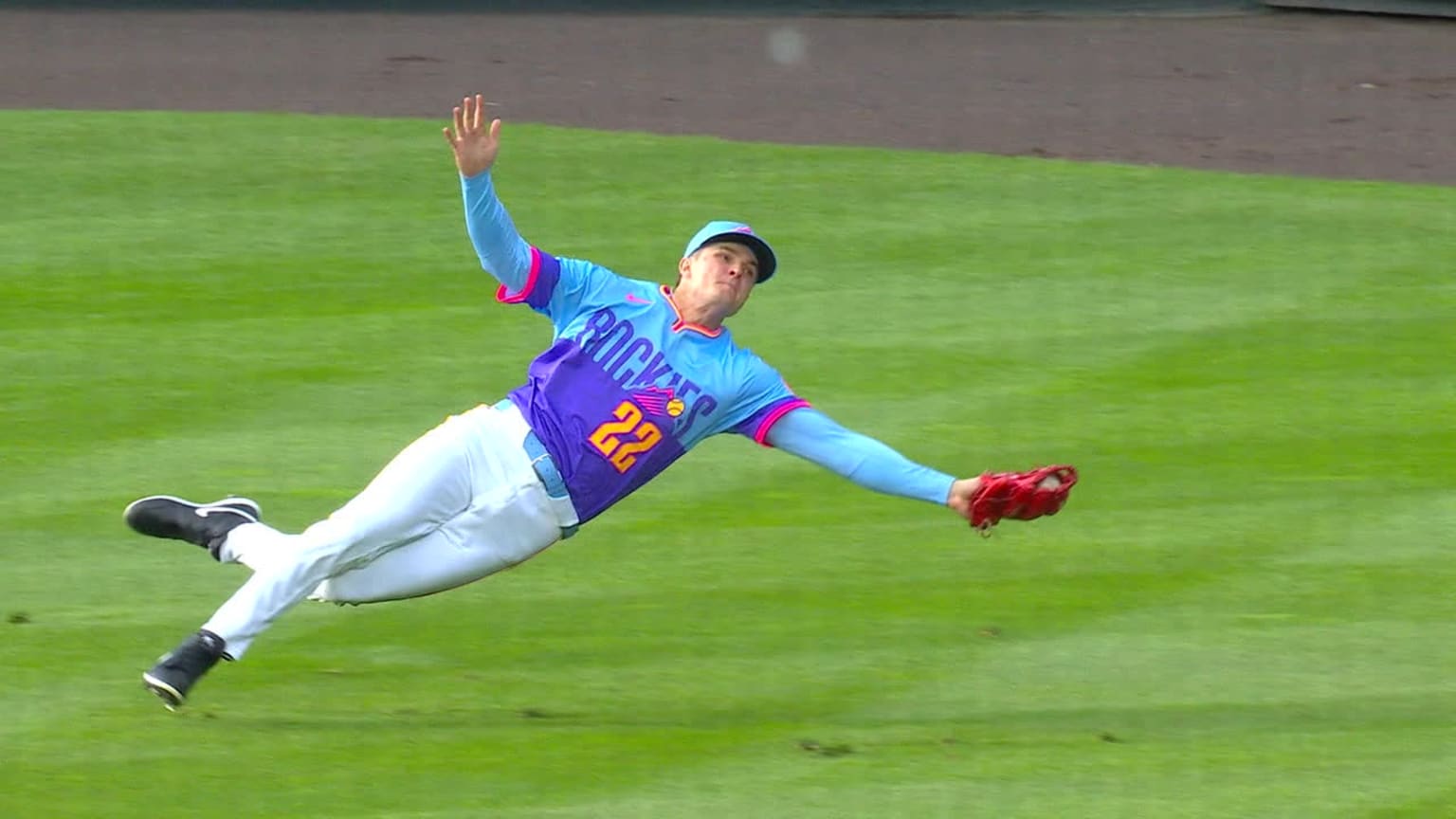 Mickey Moniak ejecuta una brillante atrapada | 20/04/2025 | Los Rockies ...