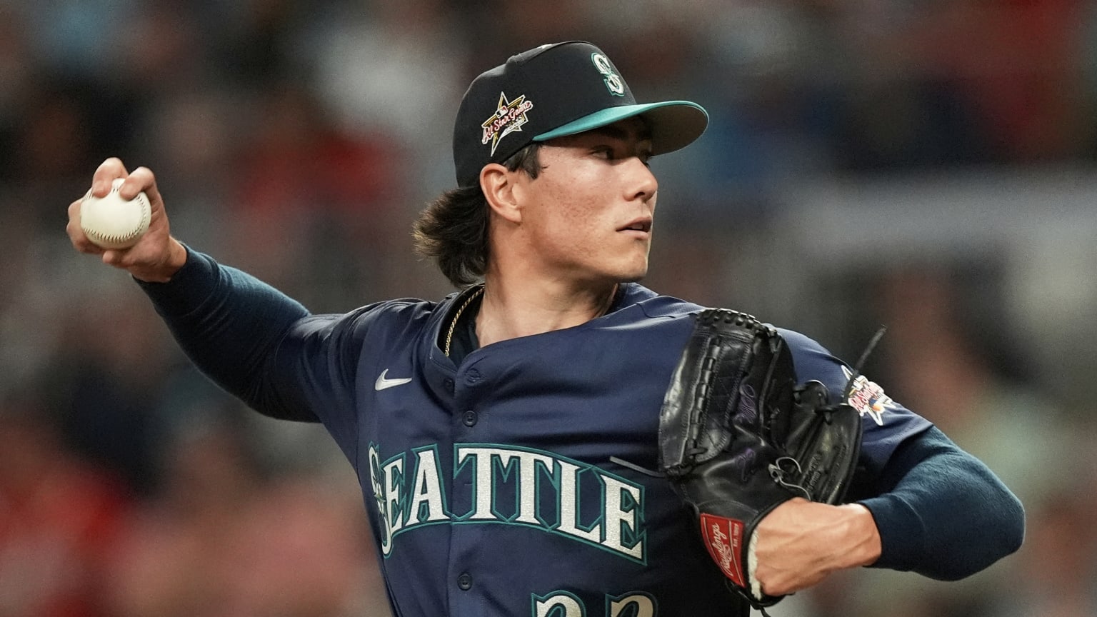 Bryan Woo strikes out Ronald Acuña Jr. | 07/15/2025 | Seattle Mariners