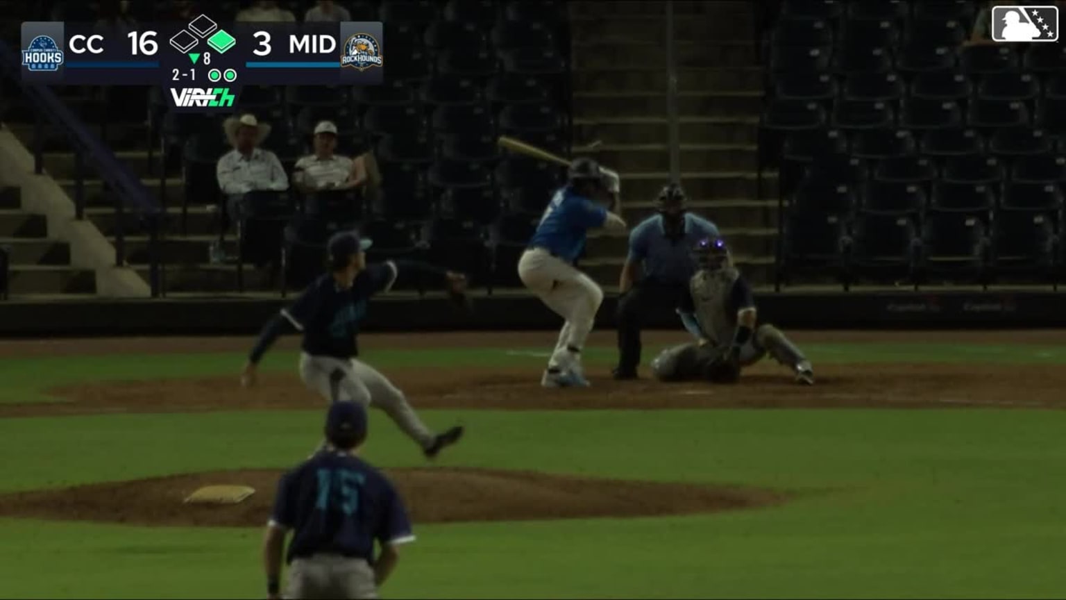 Devin Taylor homers (1) on a fly ball to left field. Cameron Leary ...