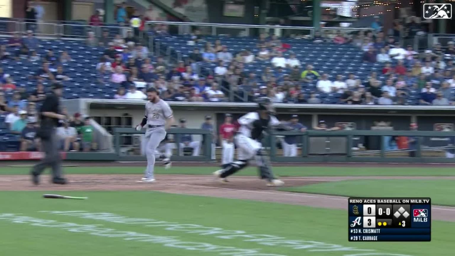 Trey Cabbage rockets inside-the-park homer | 08/09/2023 | MLB.com
