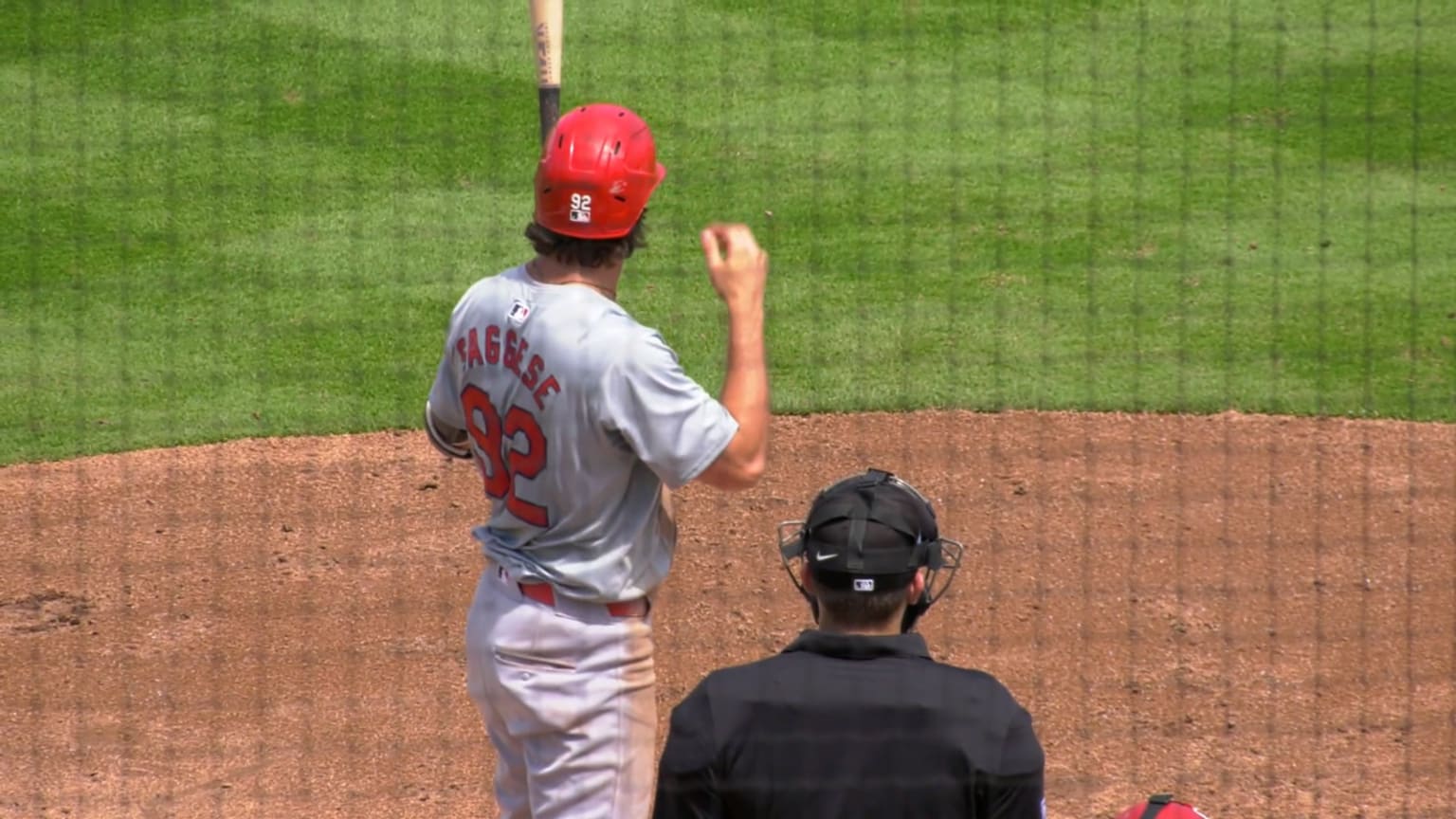 Thomas Saggese serves an RBI single to center | 03/16/2024 | St. Louis ...